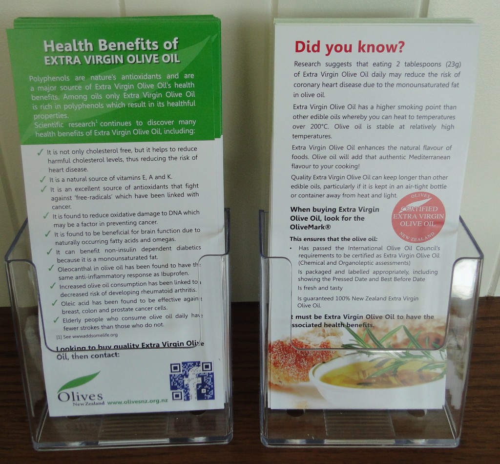 Health Benefits card in Holders | Olives New Zealand